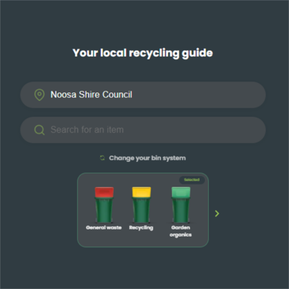 New web app to make recycling simpler | Noosa Shire Council
