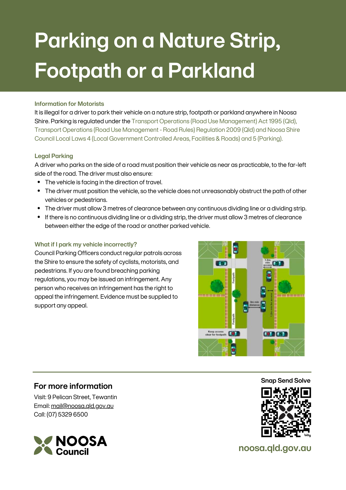 How to park legally | Noosa Shire Council